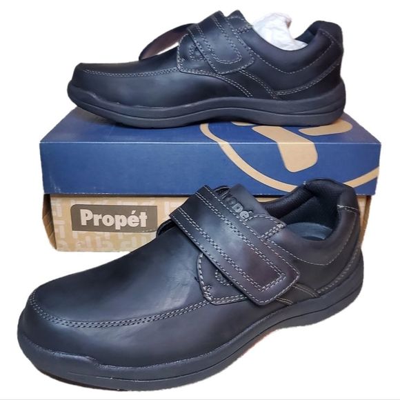Propet | Shoes | Propet Gary Black Velcro Ortholite Loafers | Poshmark